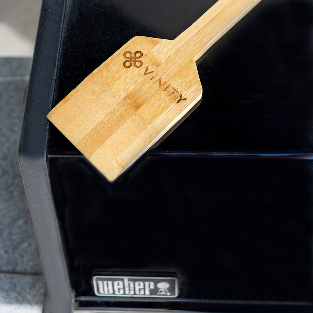 Bamboo BBQ Grill Scraper with Business Logo - Love, Georgie