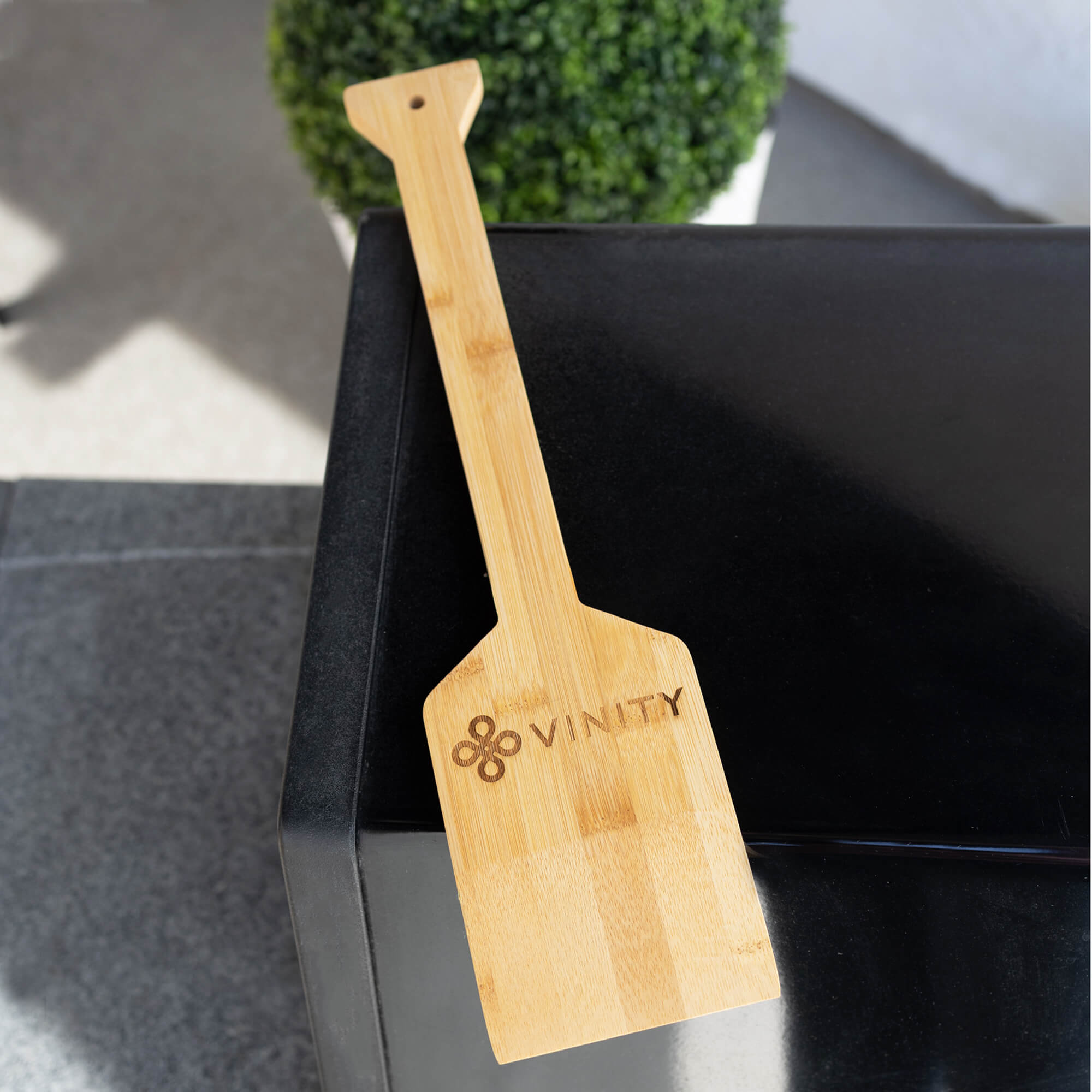 Bamboo BBQ Grill Scraper with Business Logo - Love, Georgie