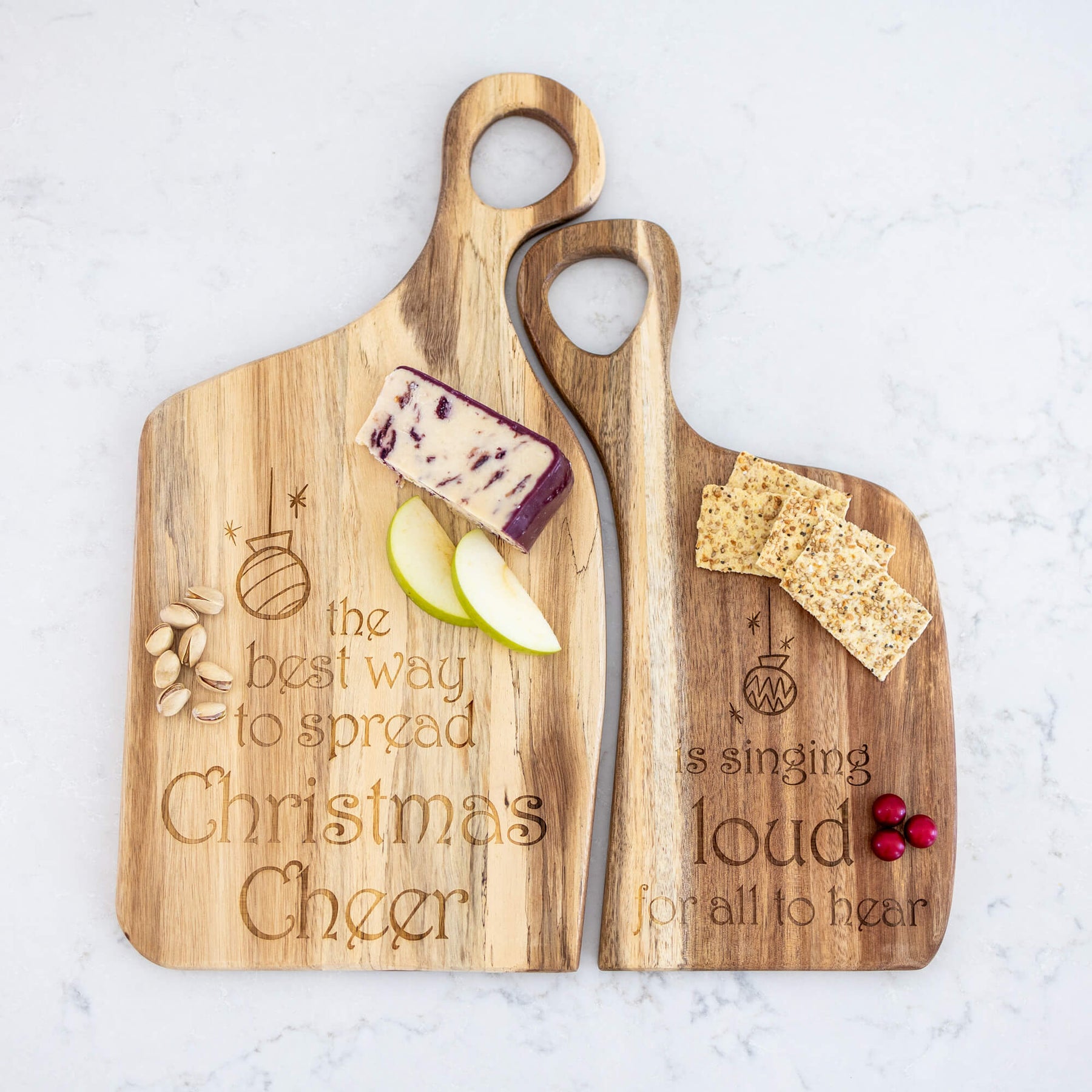 Christmas Nested Cutting Boards Set - Walnut - Love, Georgie