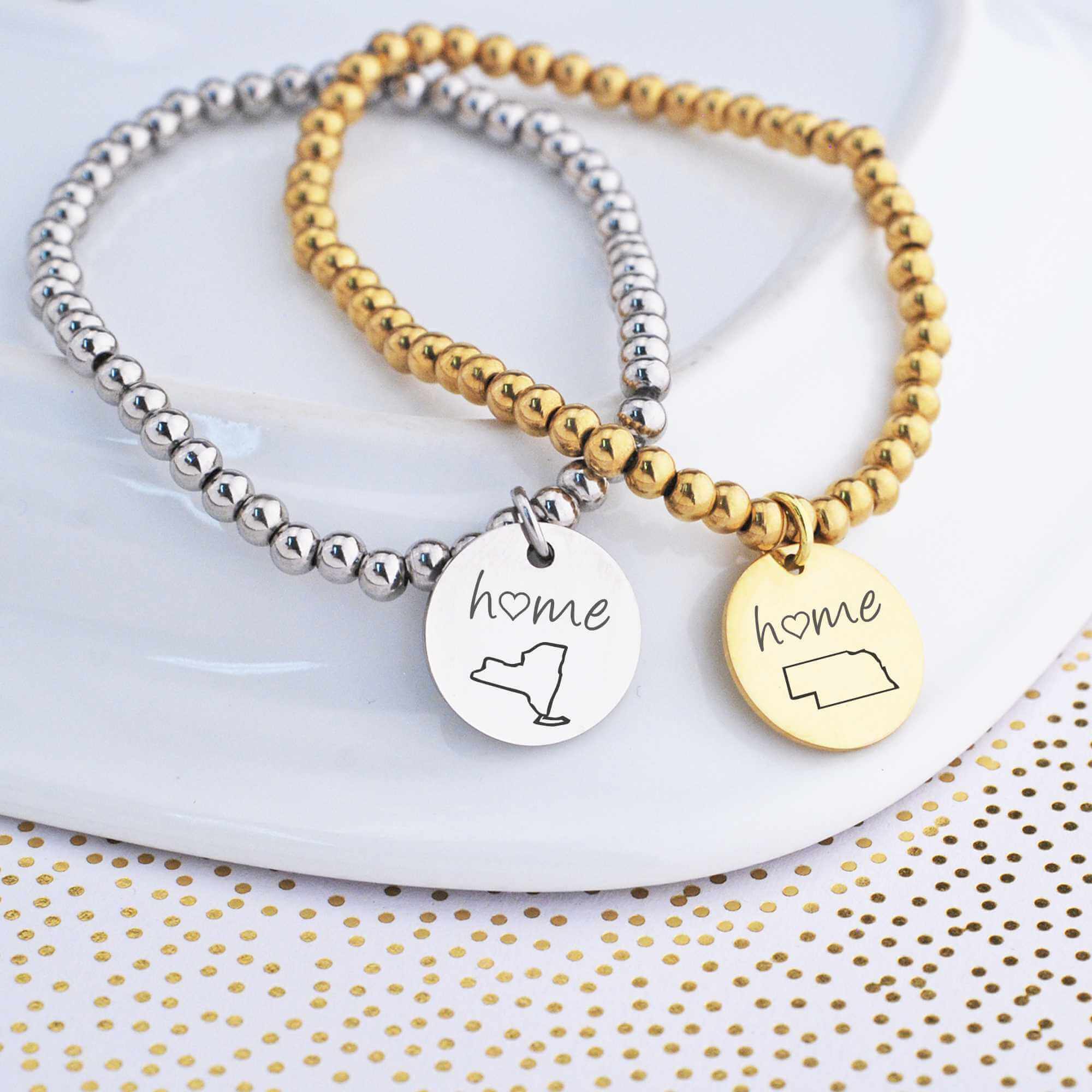 Home State Stretch Bracelet - Love, Georgie