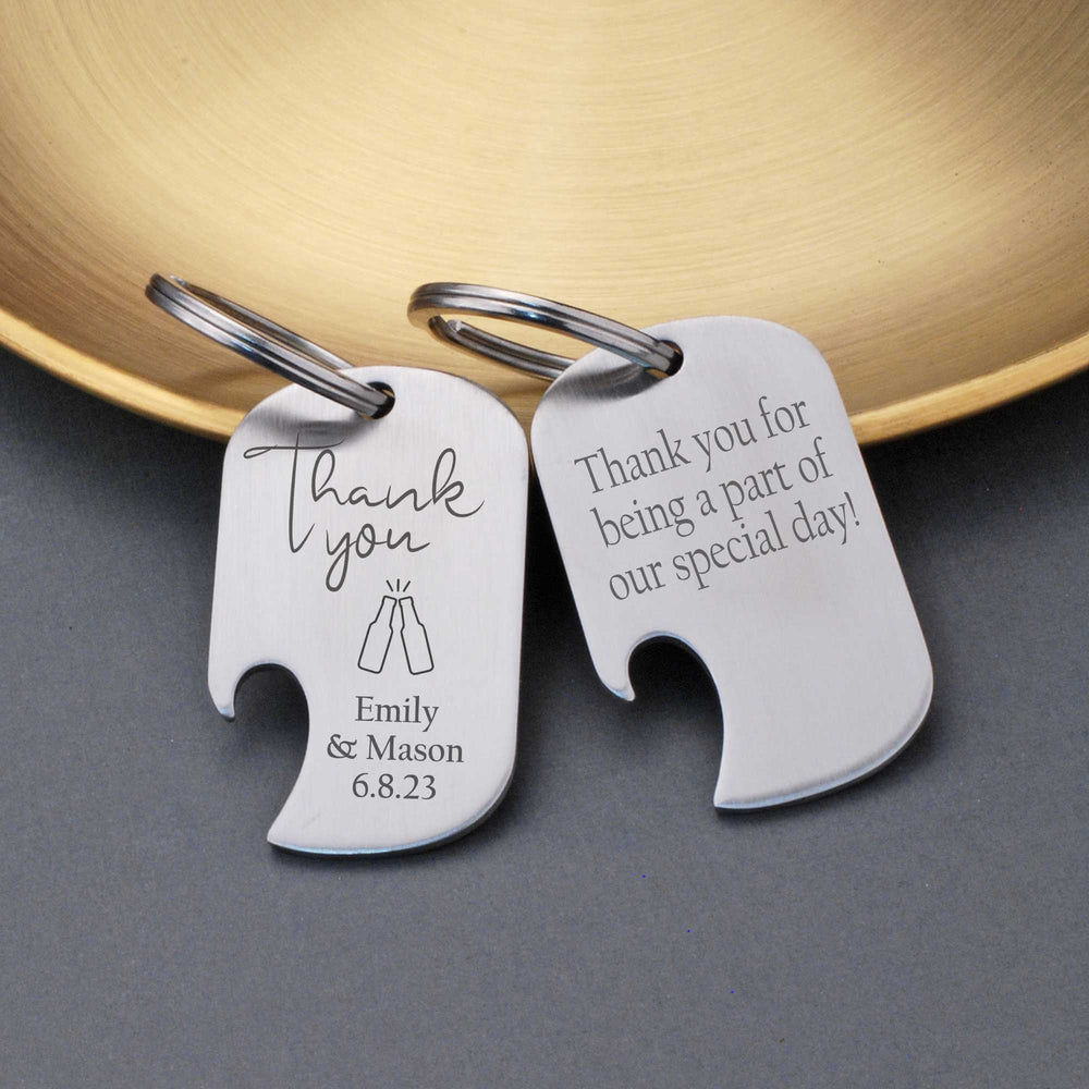 Thank You - Bottle Opener Keychain - Love, Georgie