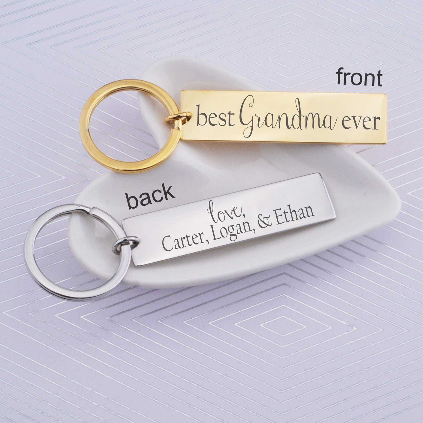 Best Nana Ever - Custom Keychain - Love, Georgie