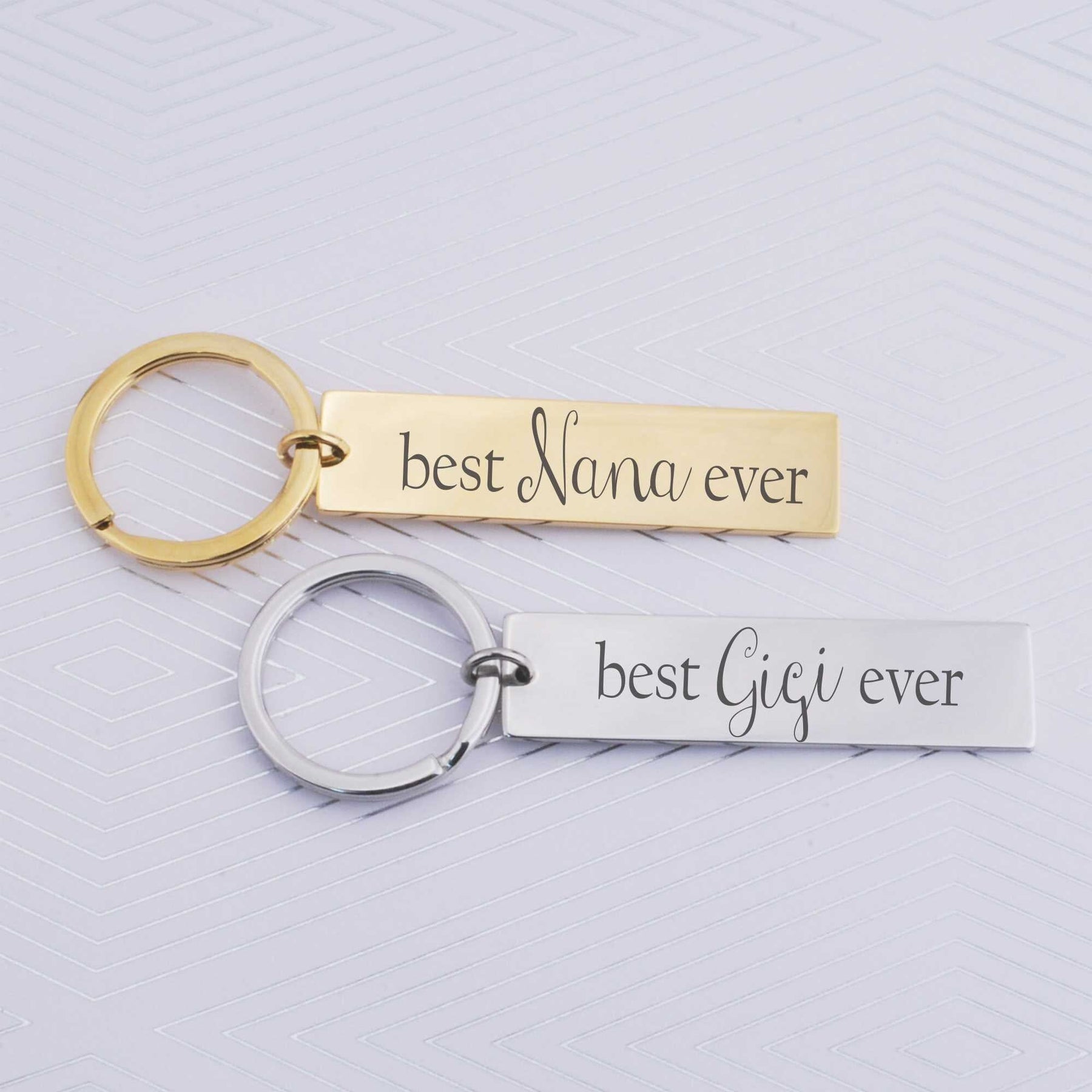 Best Nana Ever - Custom Keychain - Love, Georgie