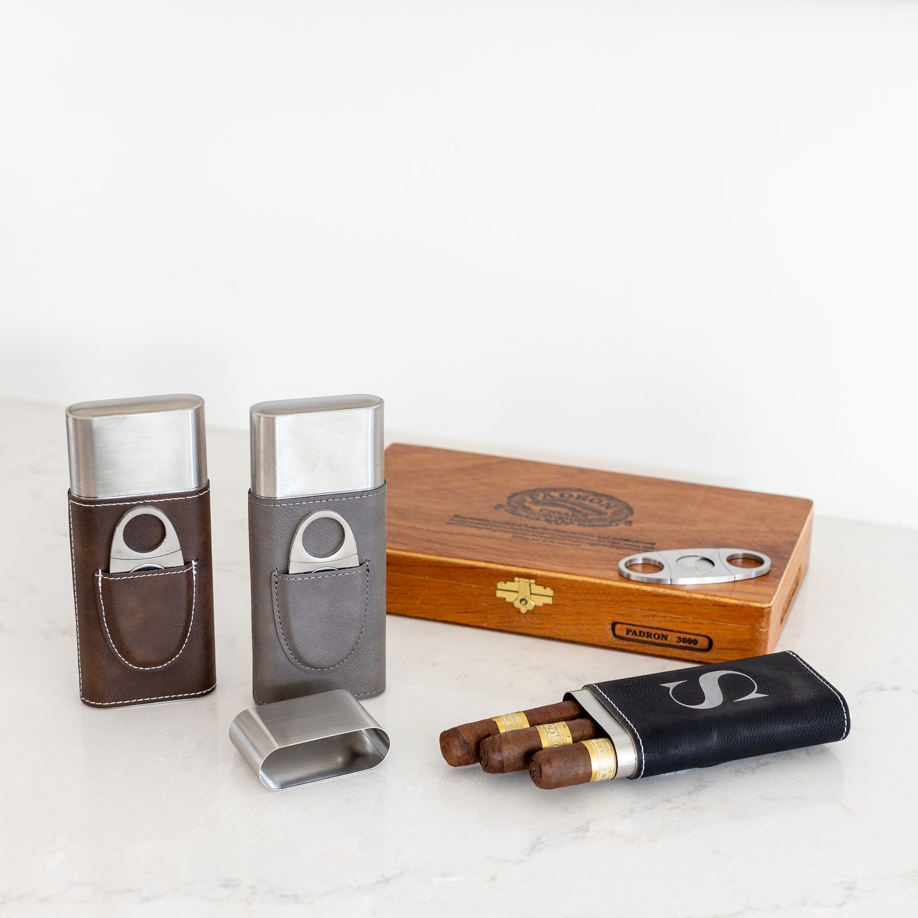 Engraved Cigar Case with Initial - Love, Georgie