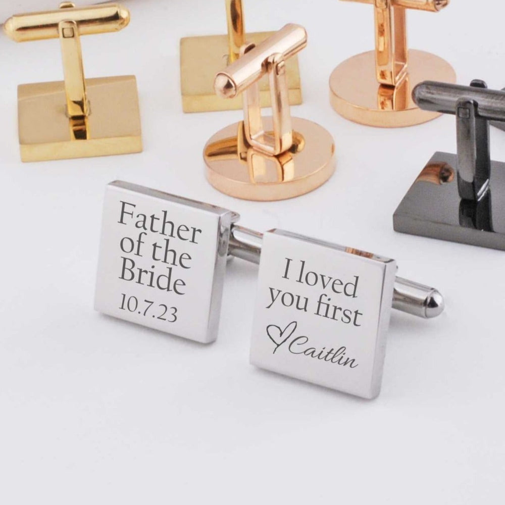 Personalized Father of the Bride Cufflinks - Love, Georgie