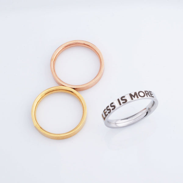 LESS IS MORE Ring - 3mm - Love, Georgie