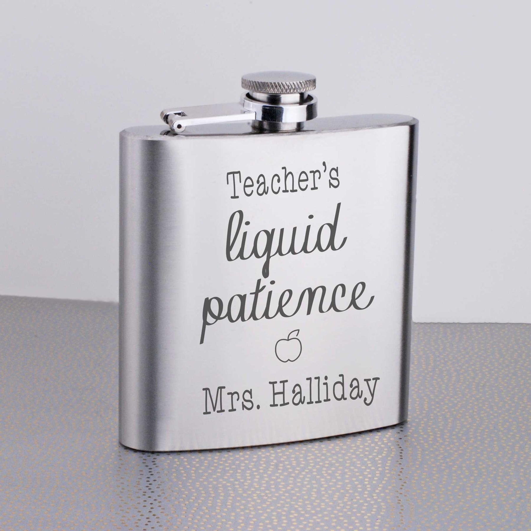 Stainless Steel Flask Engraved - Personalized Gift for Teachers - Love ...