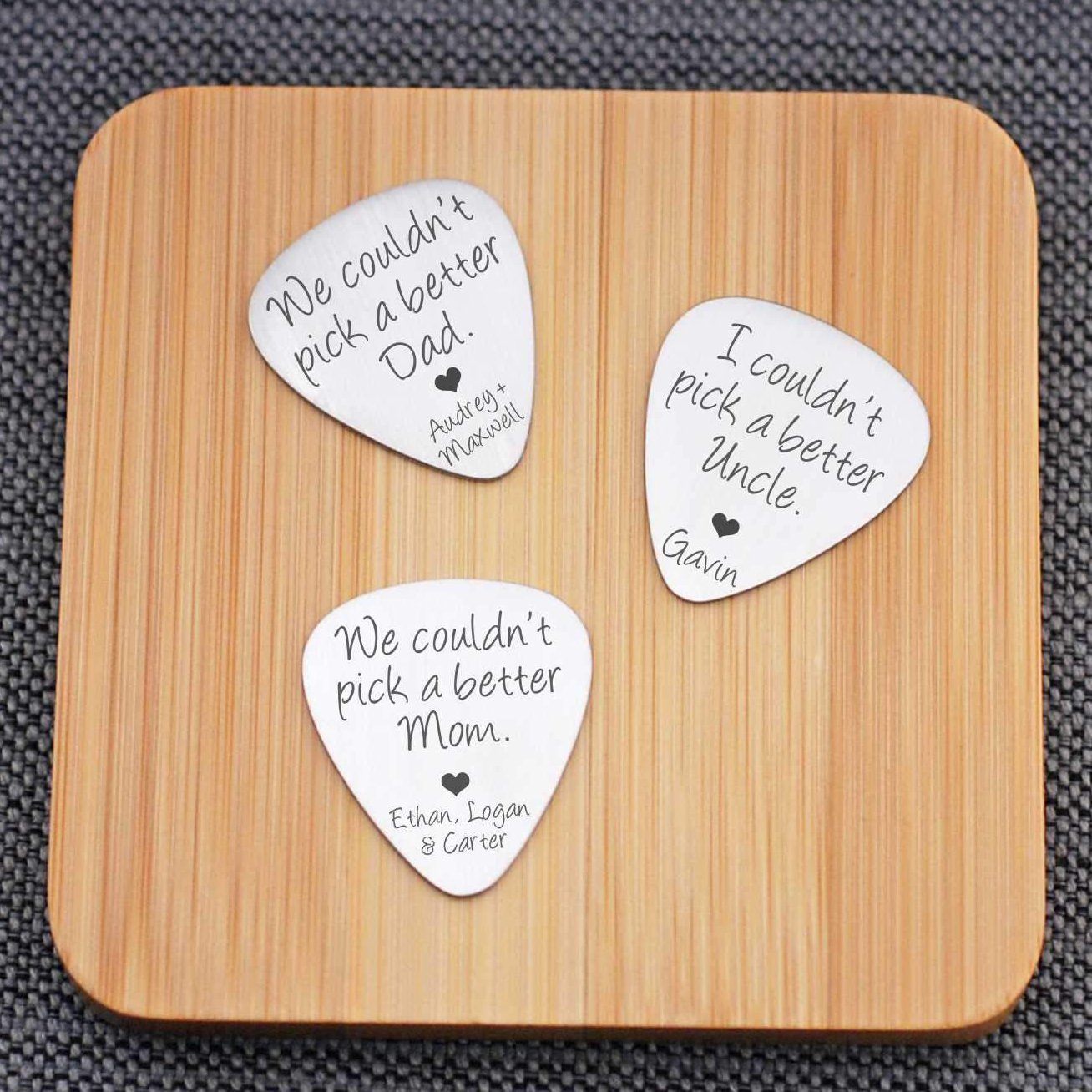 Customize Guitar Picks - Engraved with Couldn't Pick a Better Person ...