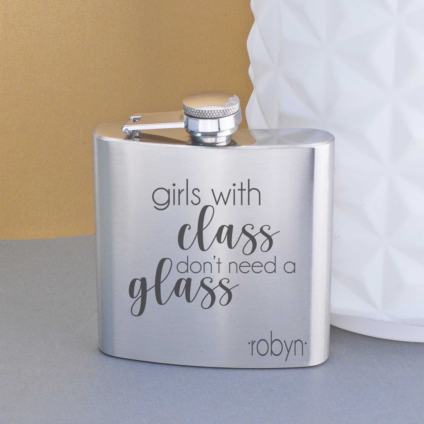 Custom Flasks - Flasks Customized for Girls with Class - Love, Georgie