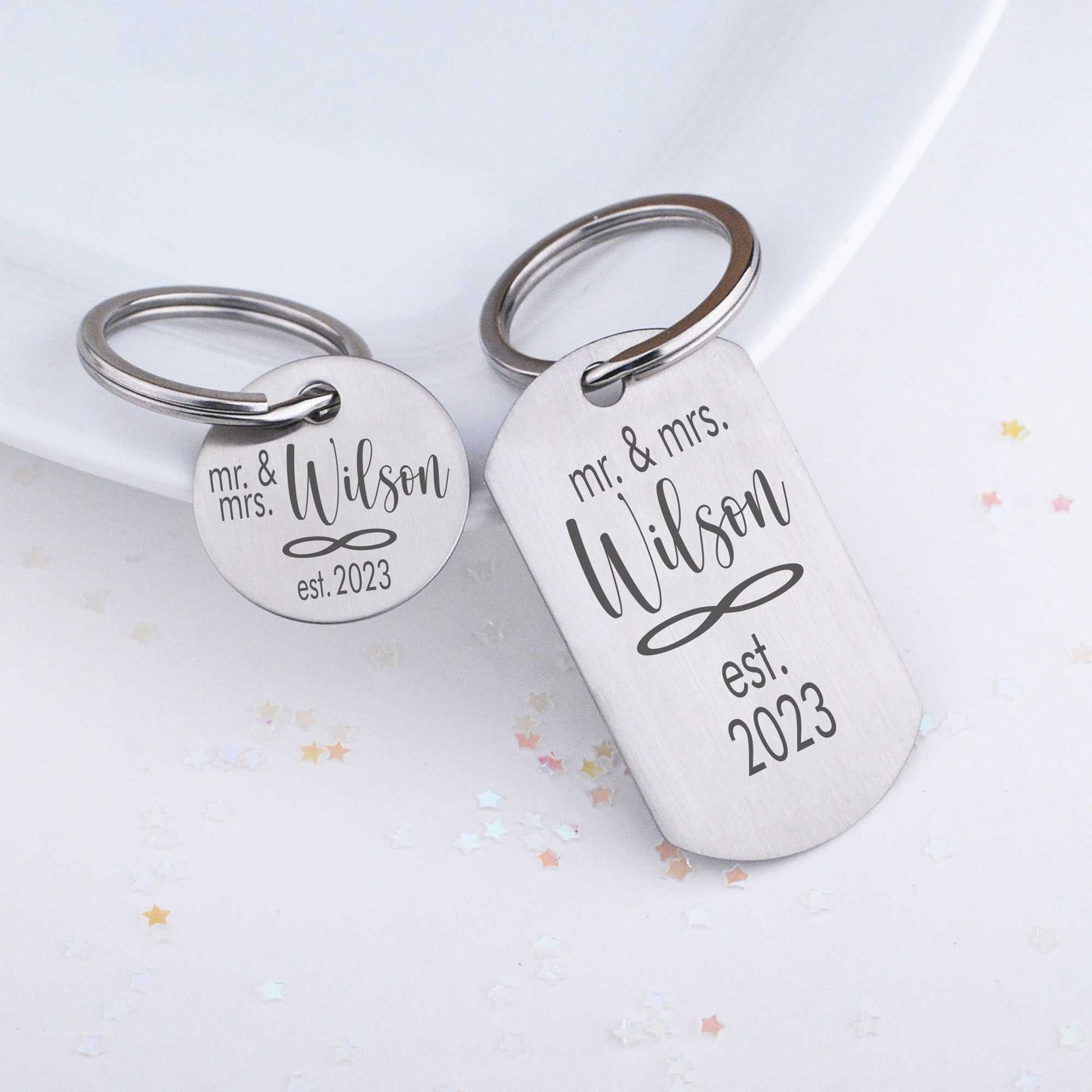 Infinity Symbol - Couple's Keychain Set - Love, Georgie
